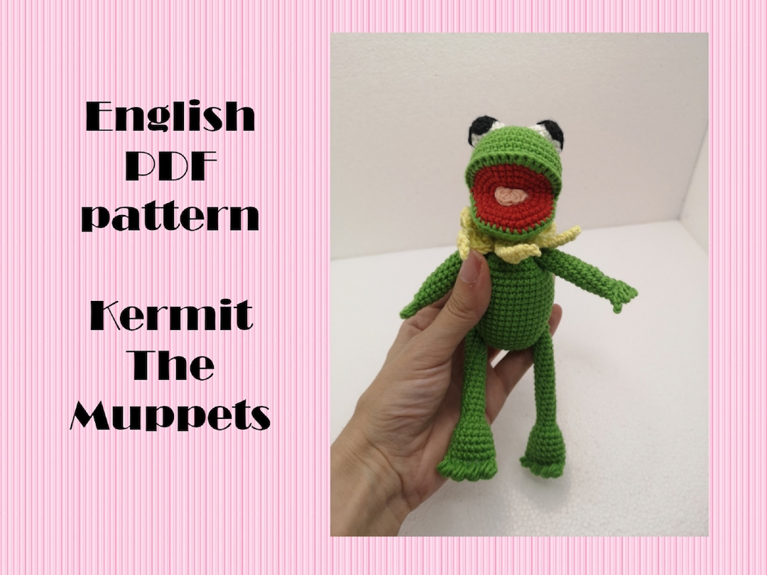 Kermit, the Frog, Amigurumii Doll, the Muppets, Beginner Frindly, Easy ...