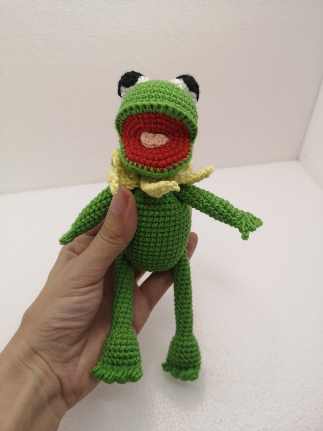 Kermit, la rana, muñeco amigurumi, los muppets, patrón fácil y ...