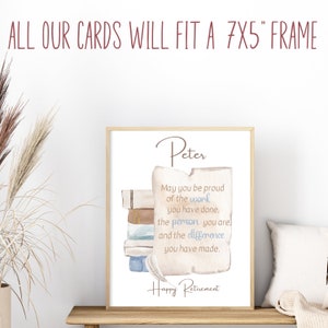 Personalised Male Retirement Card, Retirement Gift for Dad, Friend ...