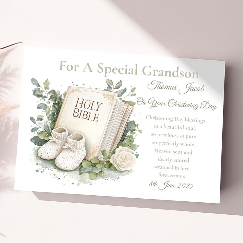 Baptism Cards - Etsy UK