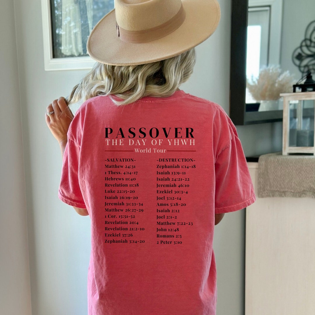 Passover Christian T-shirt, Yeshua Shirt for Women, Bible Spring Feast ...