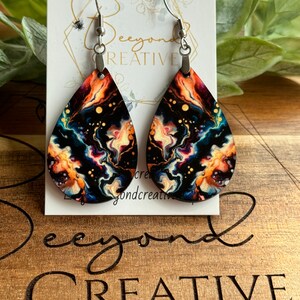 Cosmic Color Earrings - Etsy