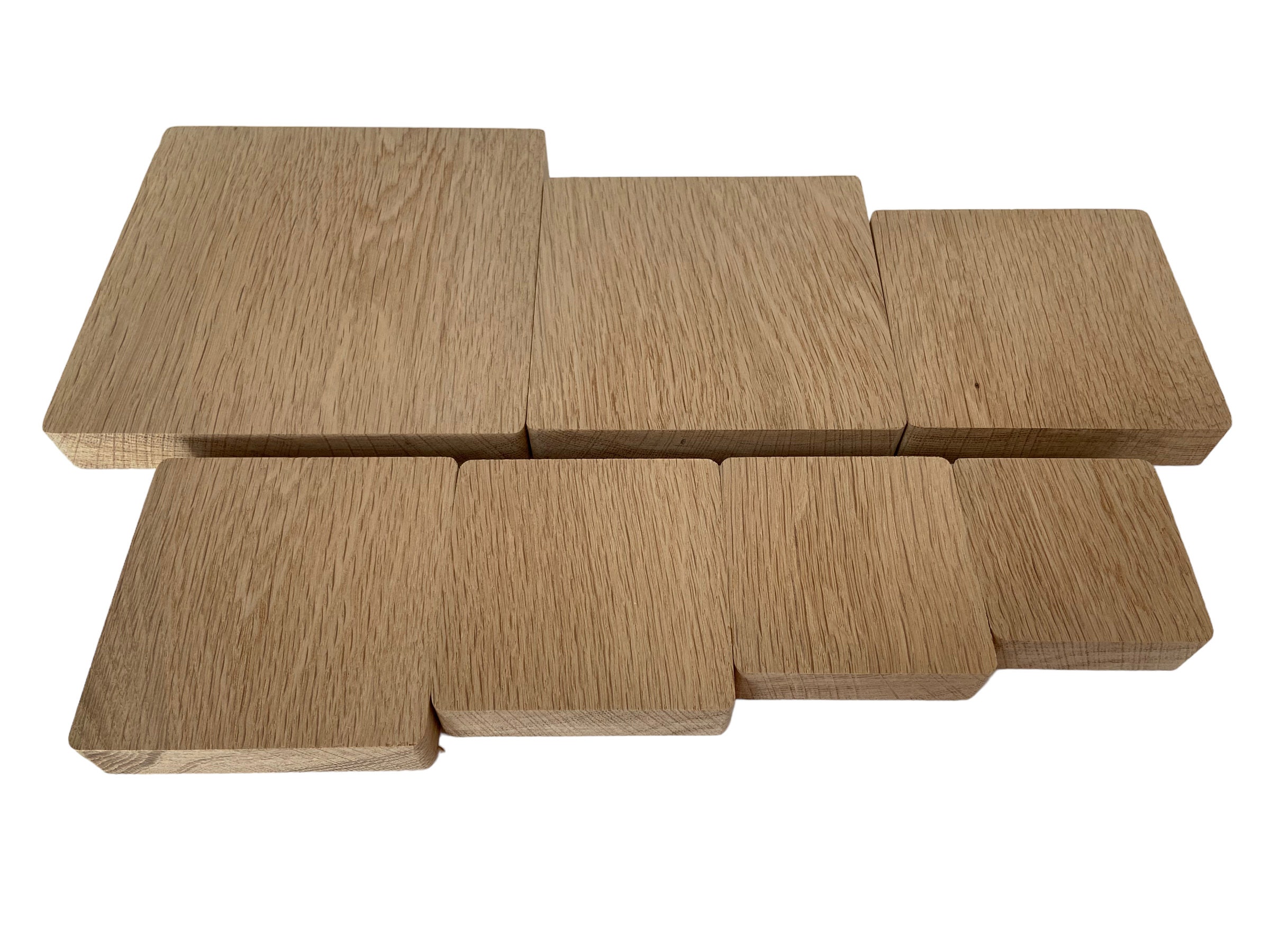 Oak Blanks, Solid Wooden Square Blocks, for Crafting and DIY Projects ...