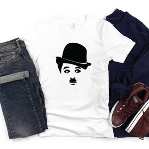 Charlie Chaplin Shirt, Black Chaplin Shirt, Funny Charli Chaplin T ...