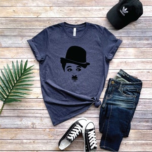 Charlie Chaplin Shirt, Black Chaplin Shirt, Funny Charli Chaplin T ...
