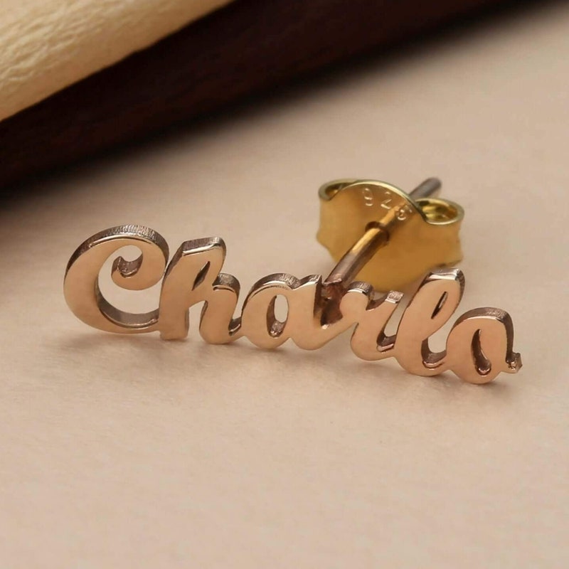 Custom Name Earrings - Etsy