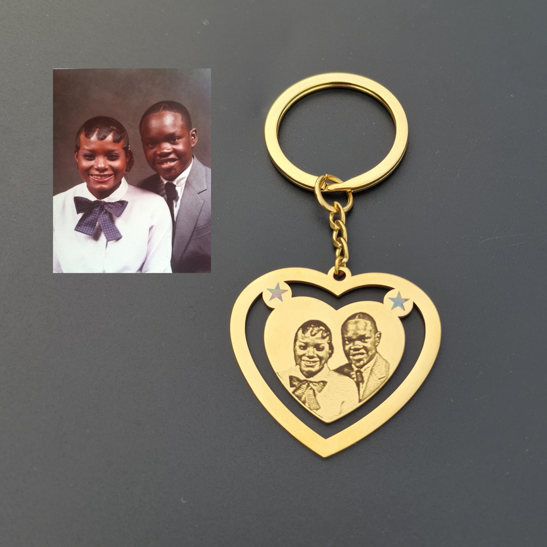 Pendantify Heart Photo Keychain | Heart Picture Keychains | Custom ...