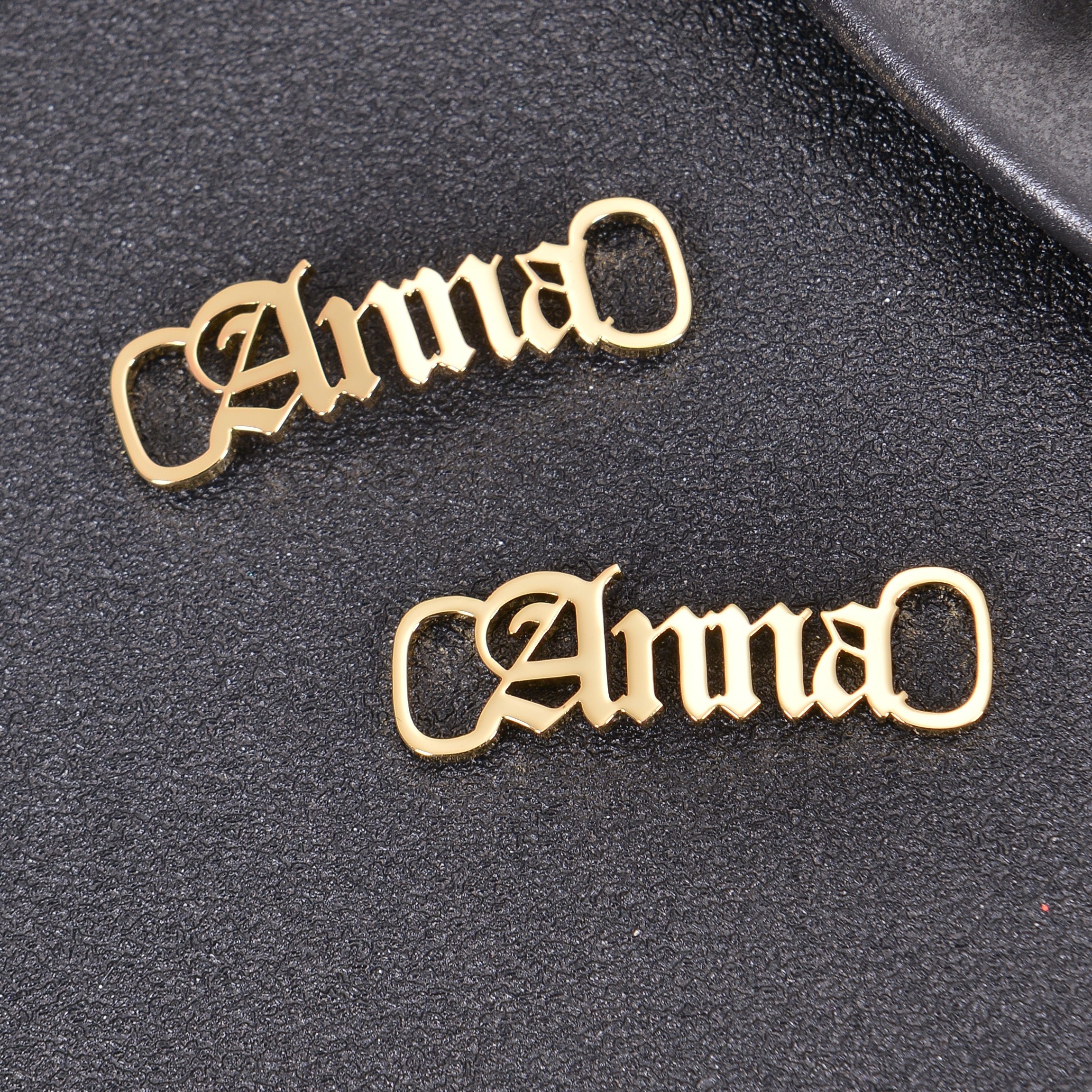 Personalized Name Shoe Nameplate in Gold Silver & Rose Gold - Etsy