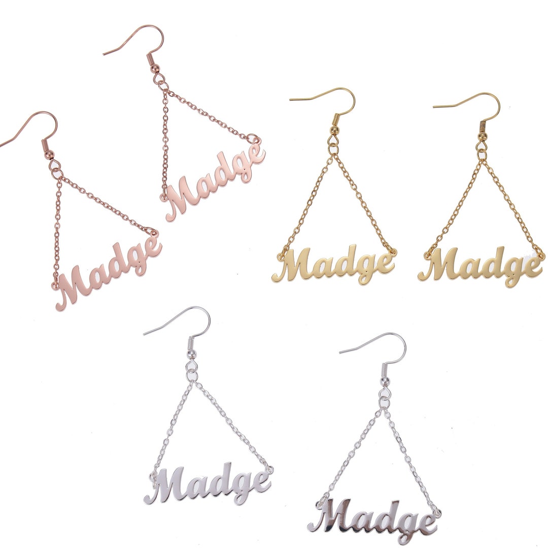 Personalized Name Dangle Earrings | Custom Name Earrings | Name ...