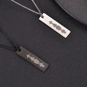 Personalized Spotify Code Engraved Necklace: Music Scan Pendant - Etsy