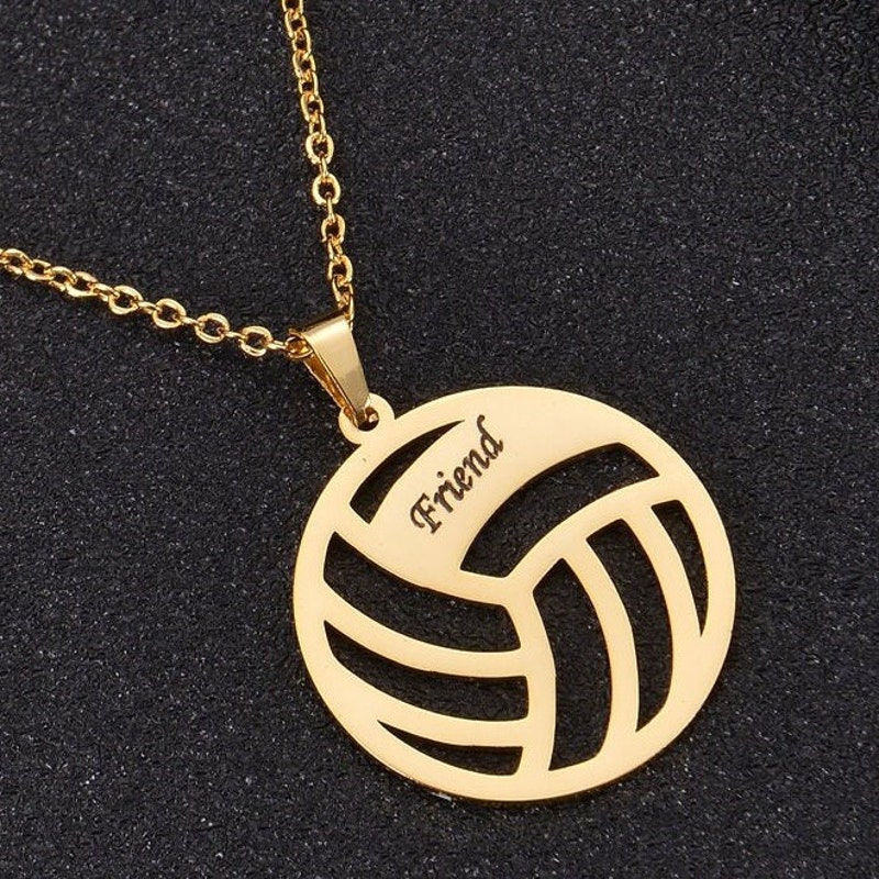Volleyball Necklace - Etsy