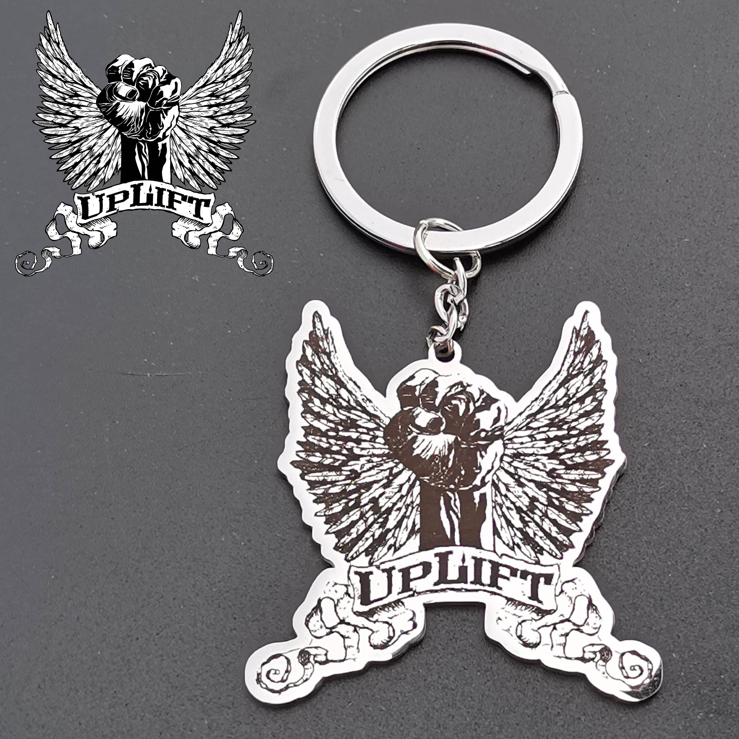 Custom Logo Keychain: Personalized Photo Keyring, Business Gift - Etsy