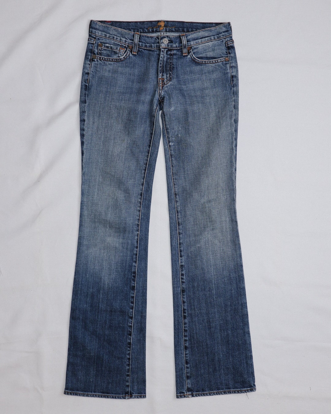2000s Y2k Seven for All Mankind Lowrise Bootcut Flare Jeans - Etsy