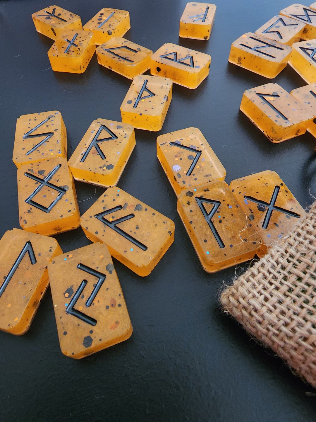 Elder Futhark Runes Halloween Colors - Etsy