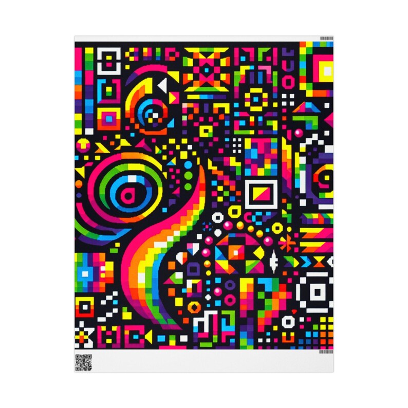 8 Bit, Pixel Wrapping Papers - Etsy