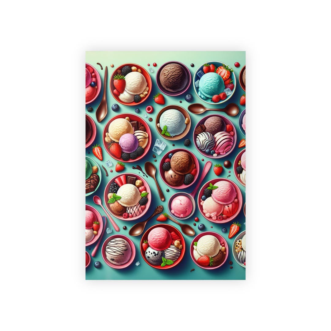 Ice Cream Wrapping Papers - Etsy