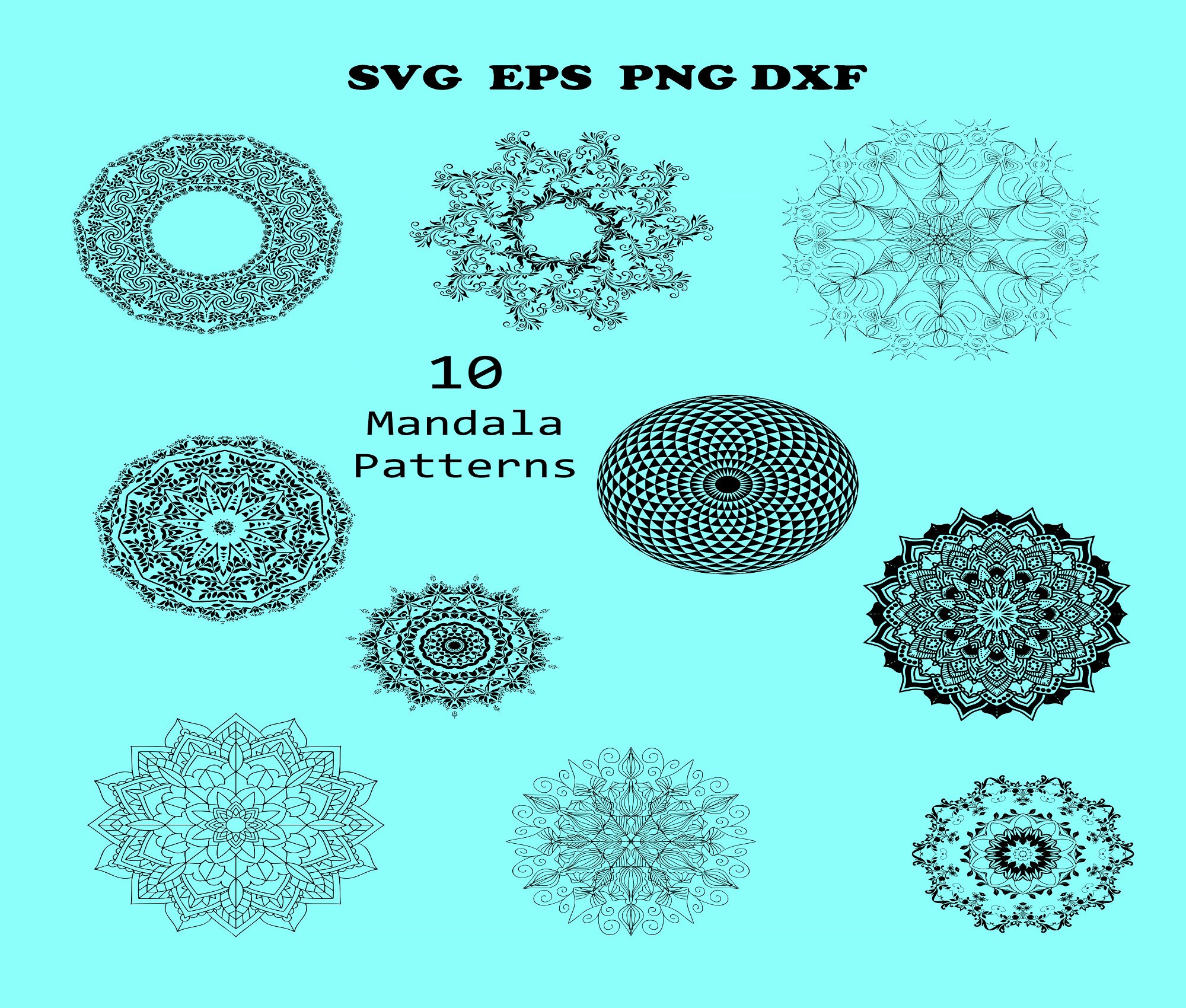 Mandala Digital Patterns - Etsy