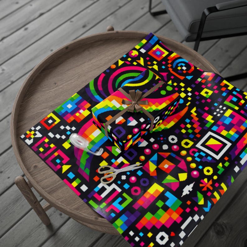 8 Bit, Pixel Wrapping Papers - Etsy