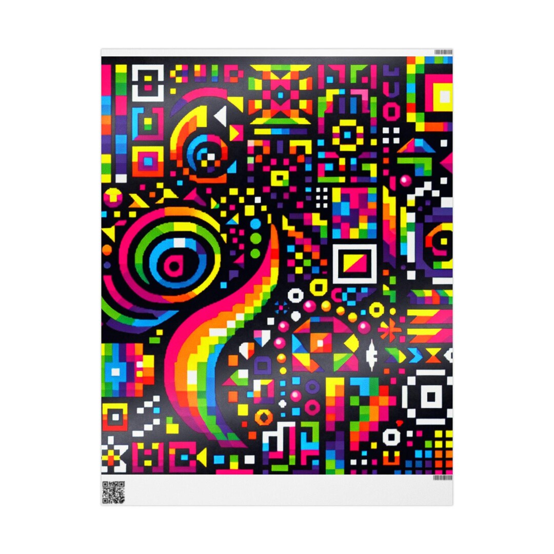 8 Bit, Pixel Wrapping Papers - Etsy