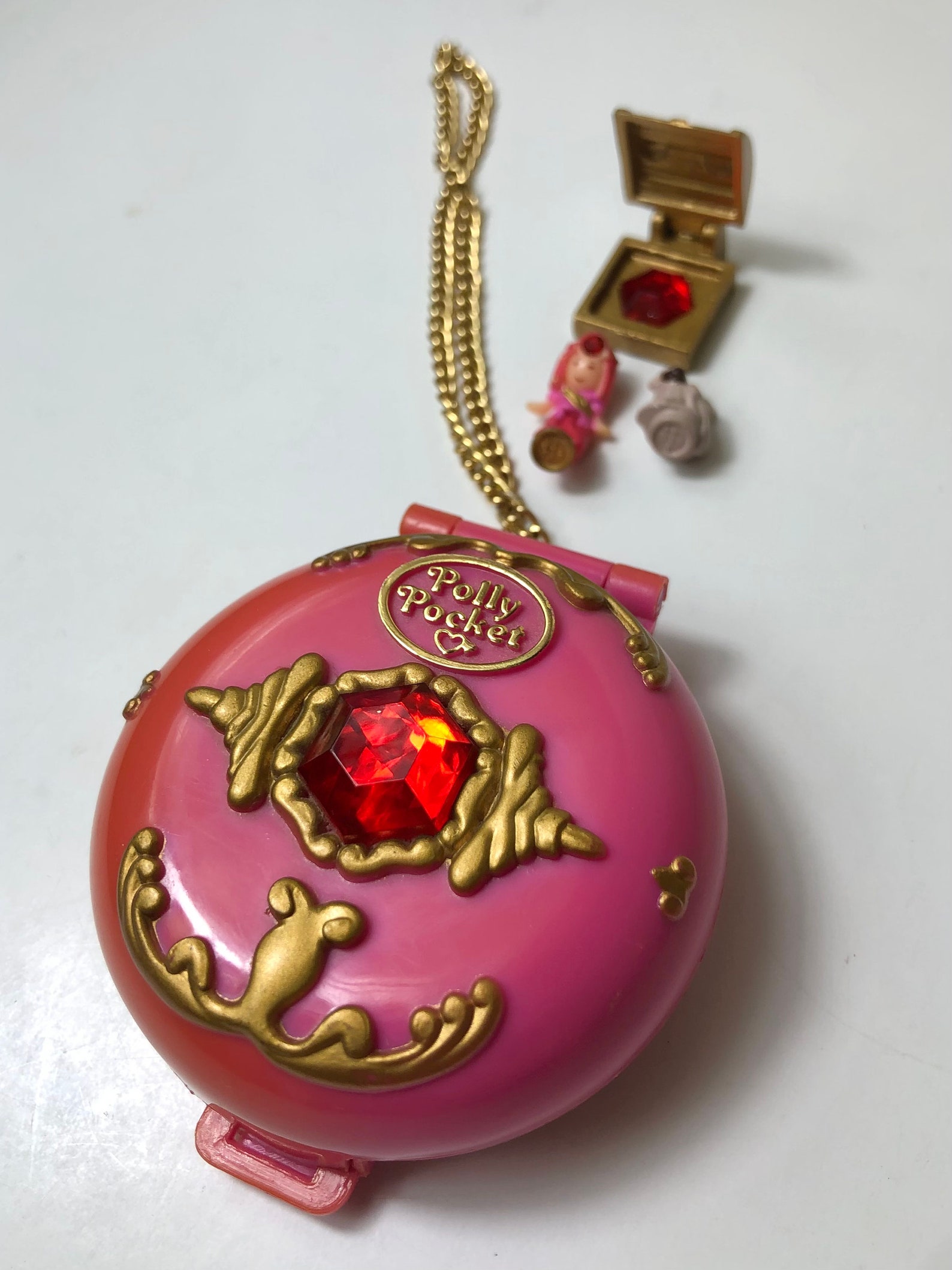 Vintage Polly Pocket Jeweled Palace 1992 #972001 Bluebird Polly’s Ruby ...