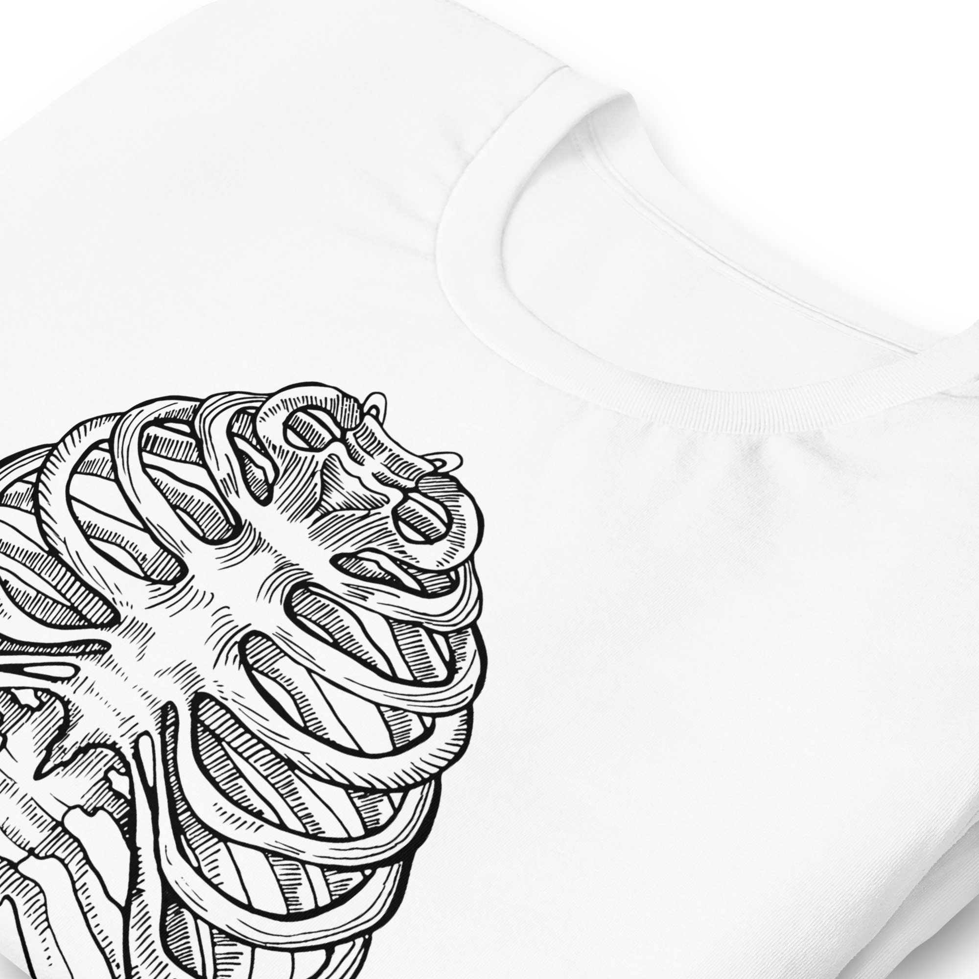 Rib Case and Spine Anatomy T-shirt, Human Body Anatomy Tee sold by ...