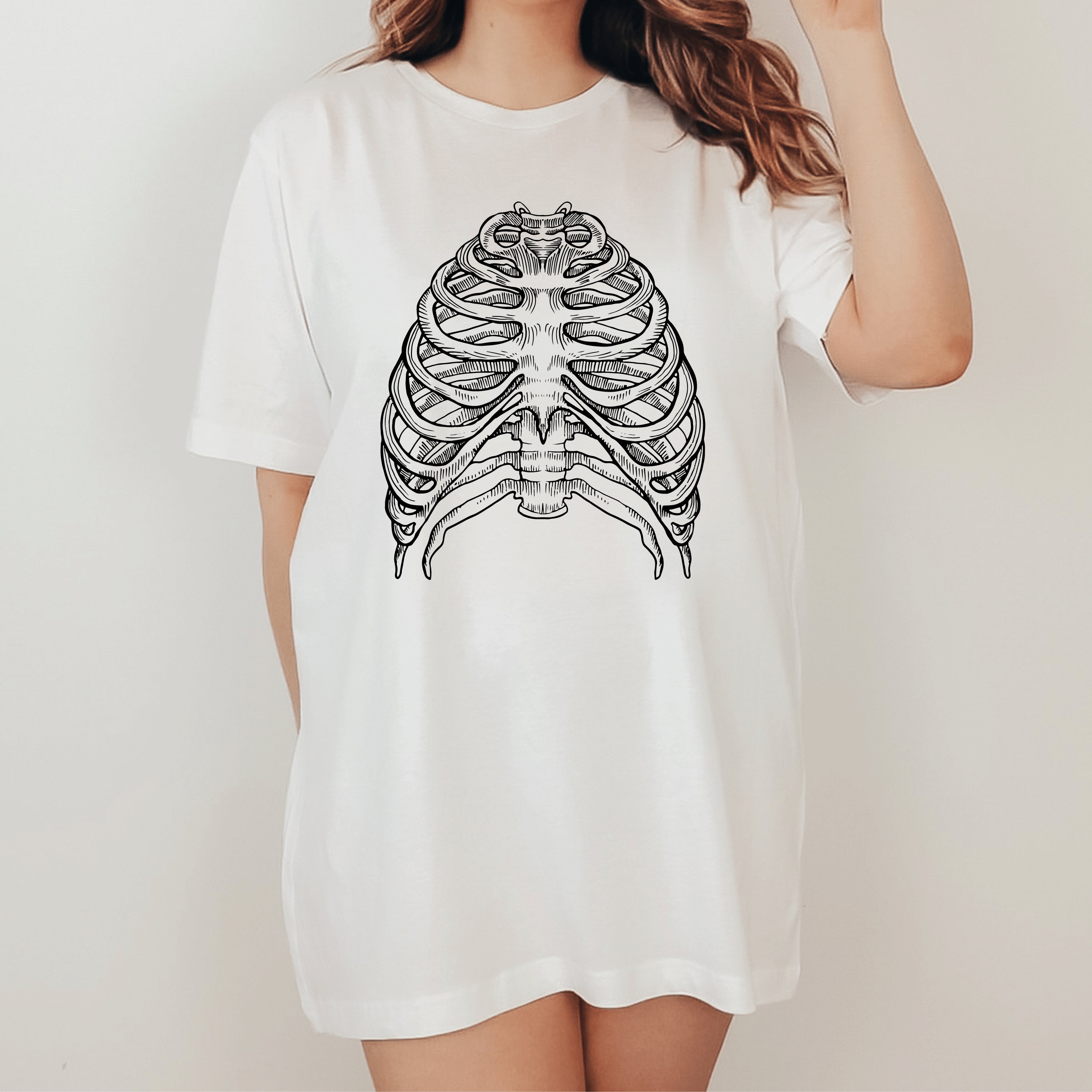 Rib Case and Spine Anatomy T-shirt, Human Body Anatomy Tee sold by ...