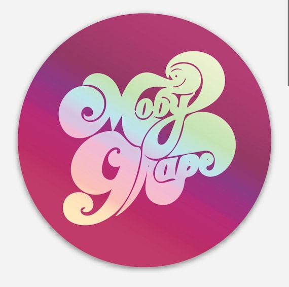 Moby Grape Holographic Sticker - Etsy