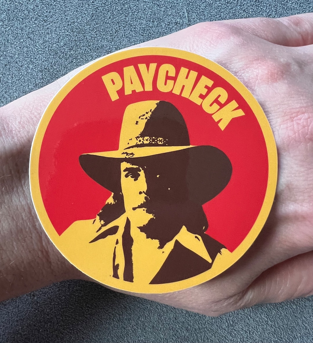Johnny Paycheck Sticker - Etsy