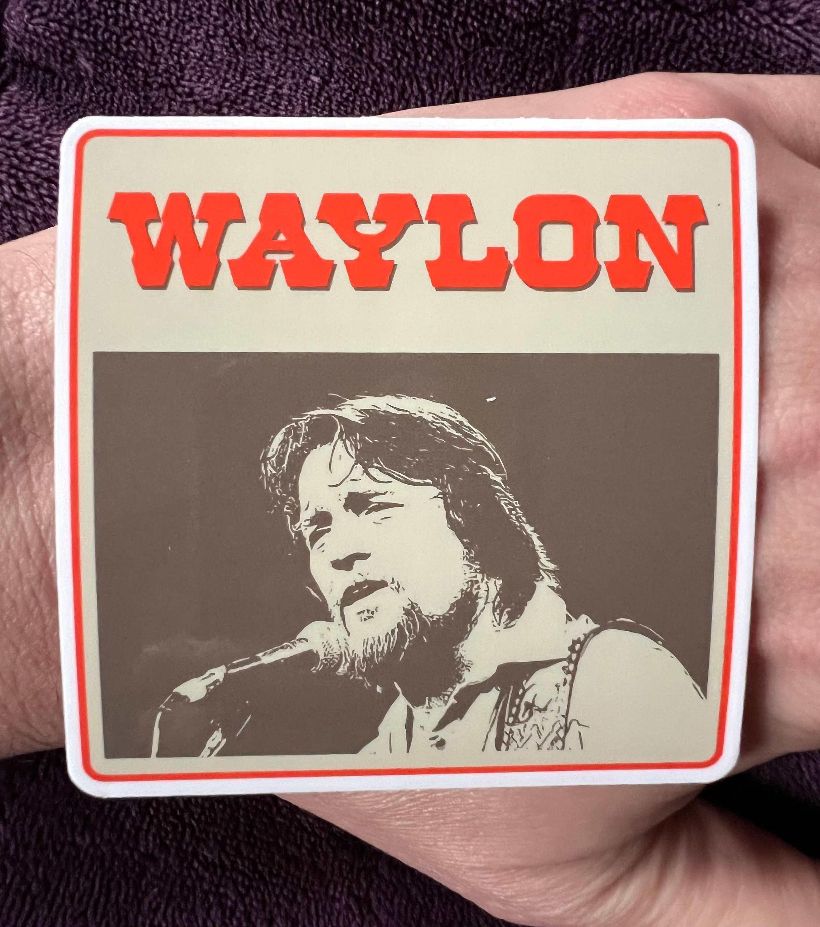 Waylon Jennings Sticker - Etsy