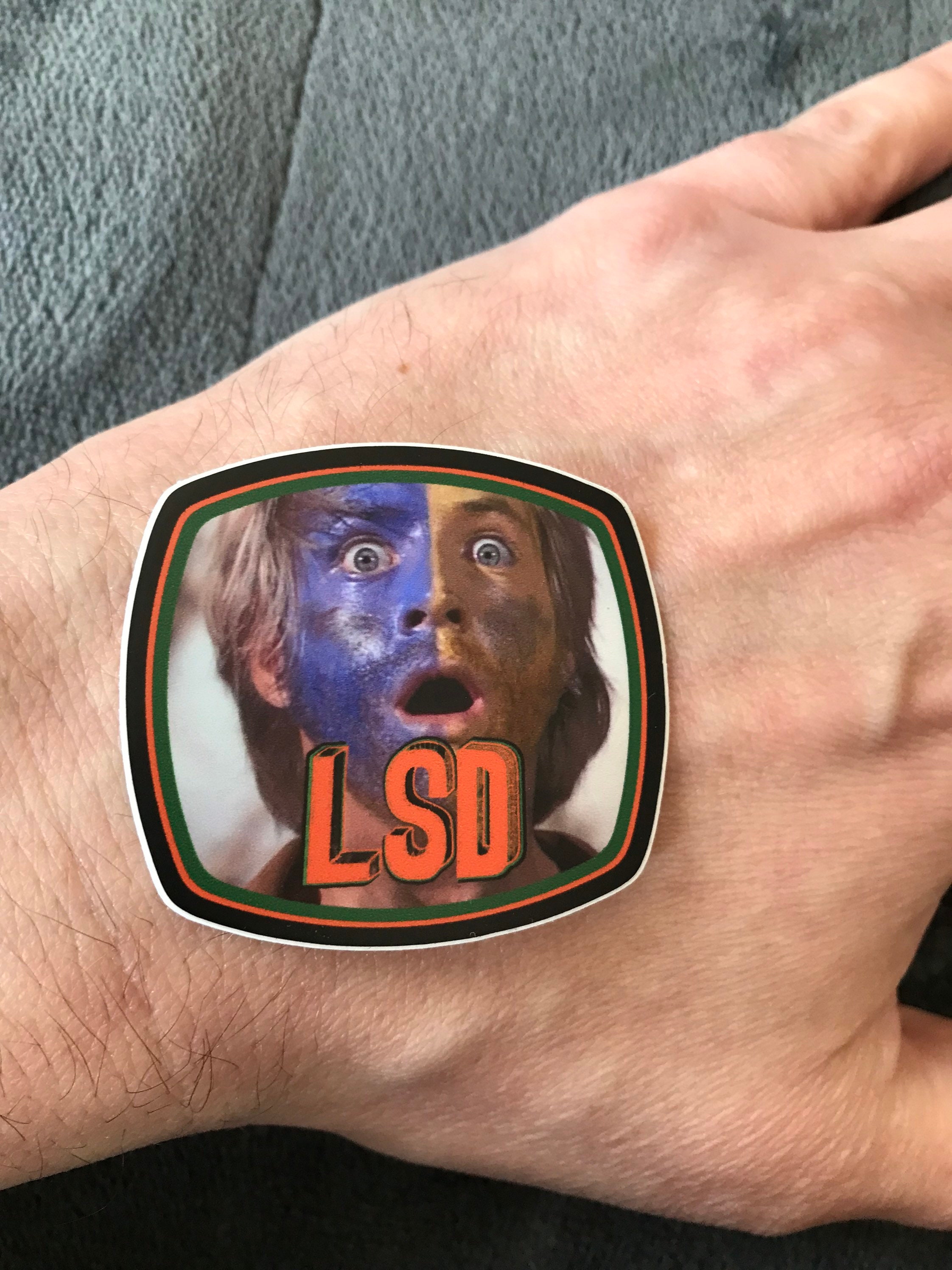 LSD blue Boy Sticker - Etsy UK