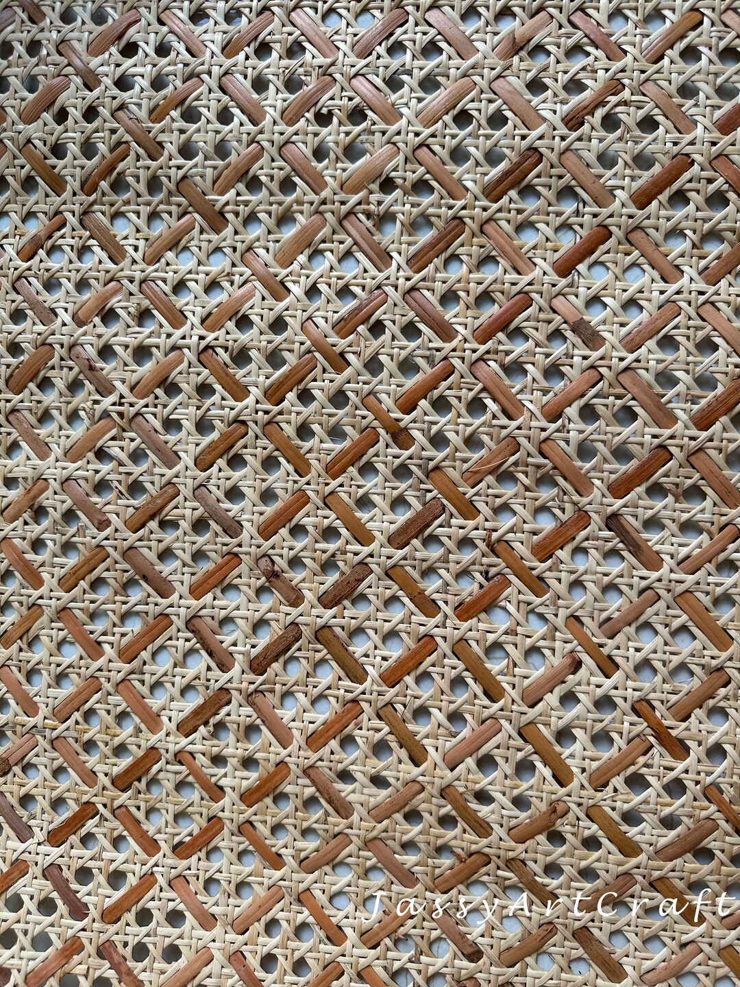 Rattan Cane Webbing Rhombic Pattern Light Natural Color -perfect for ...
