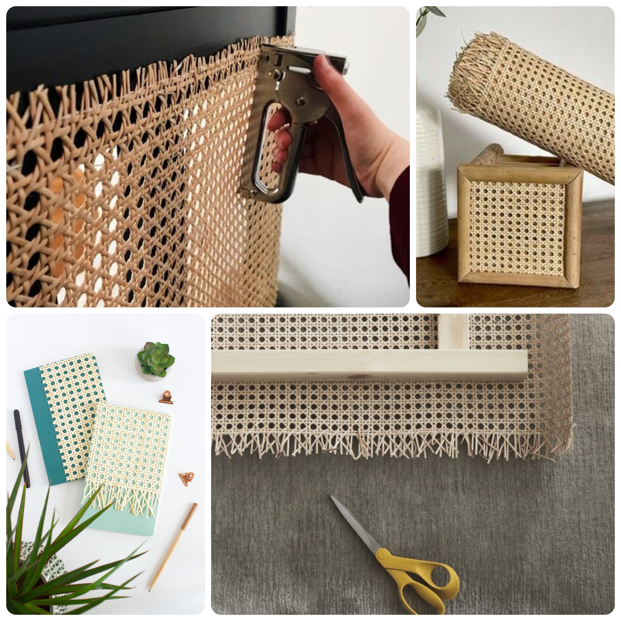 Cream Natural Hexagon Rattan Cane Webbing Rattan Hadicraft | Etsy