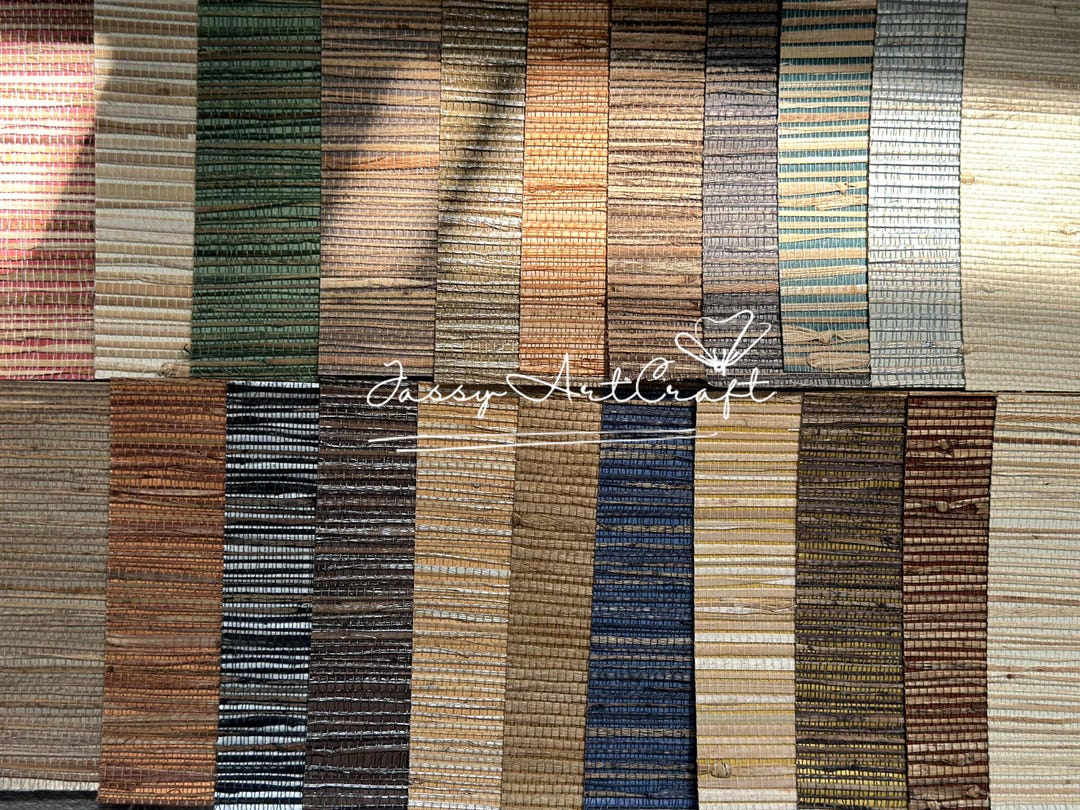 Raw Raffia Texture Wallpaper | Handmade Tropical Wall Material - Etsy