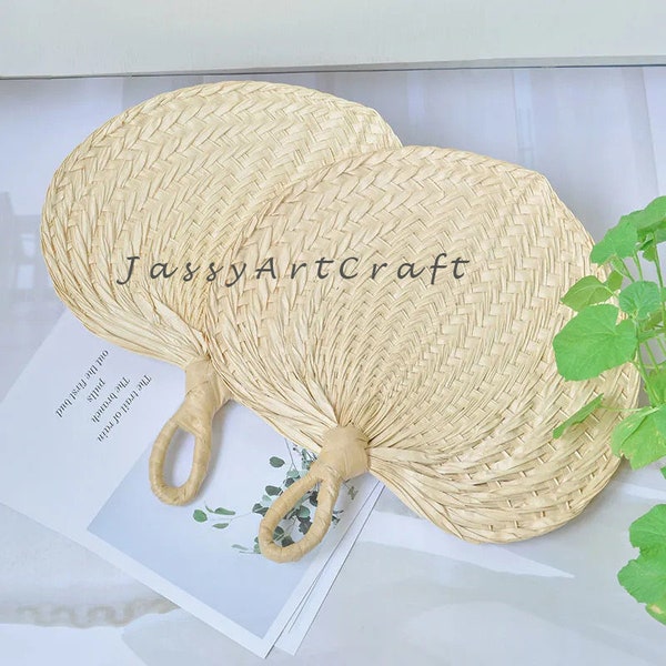 Palm Leaf Hand Fans - Etsy
