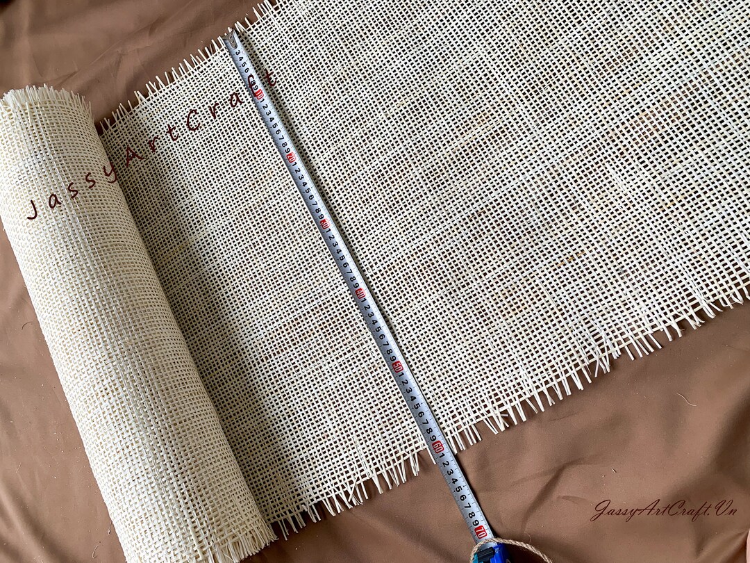 Thinner Bleached /cream Rattan Cane Square Webbing (radio Weave) Cane ...