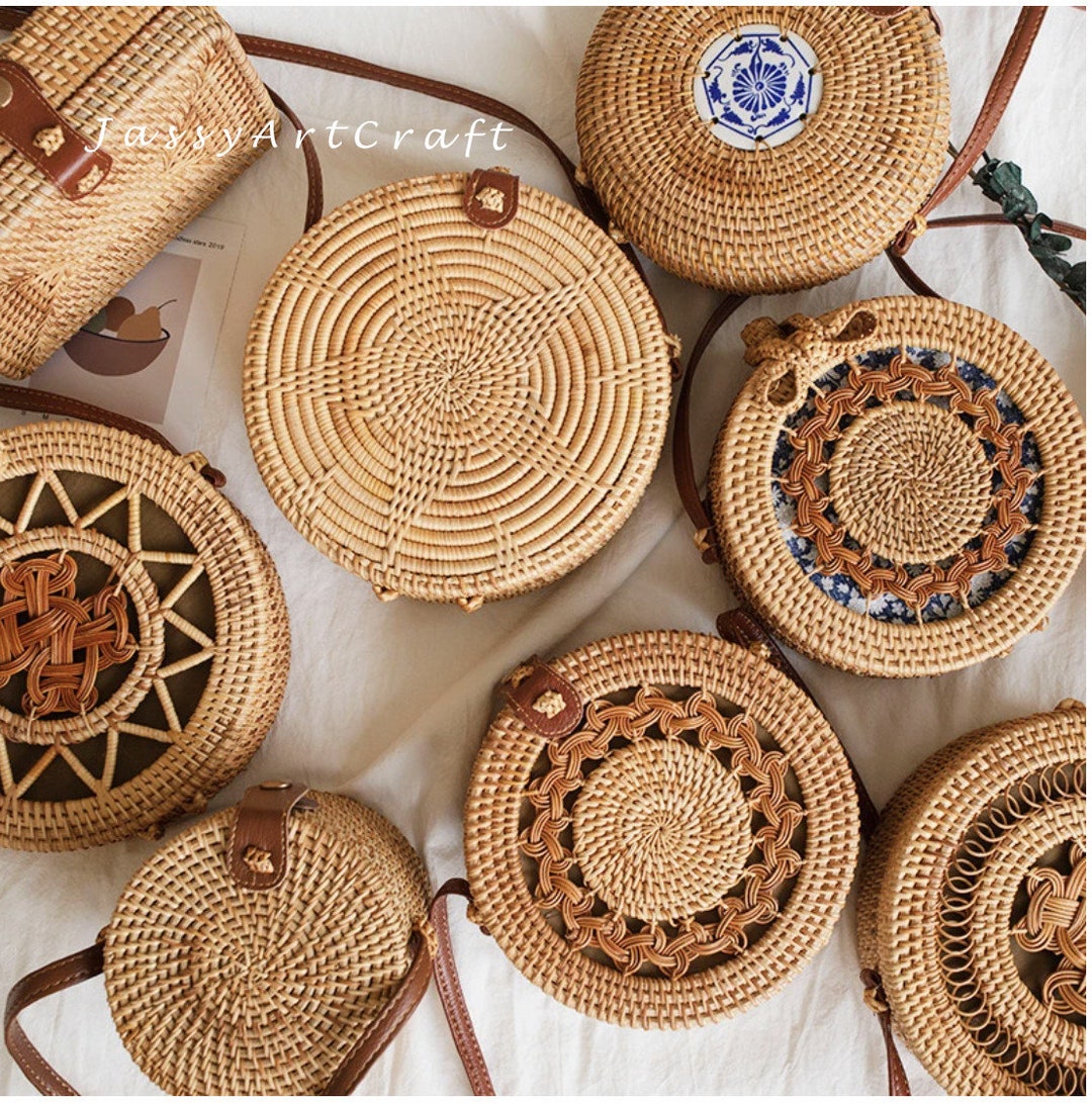 Many Types Handmade Rattan Bag- Round Shape, Our New Design- Special ...