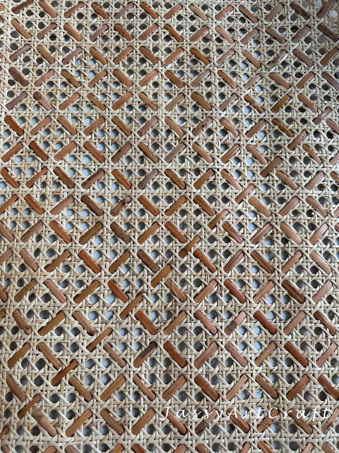 Rattan Cane Webbing Rhombic Pattern Light Natural Color -perfect for ...