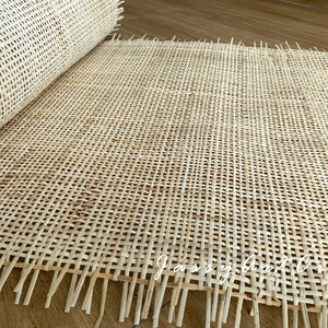 Light Natural Rattan Radio Cane Webbing, Square Radio Weave Cane for ...