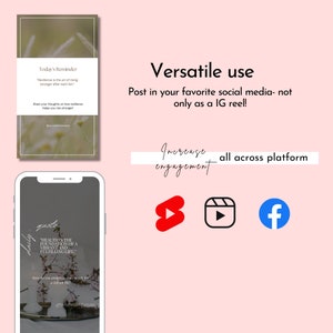600 Motivation Instagram Reel Template // Minimalist Social Media ...