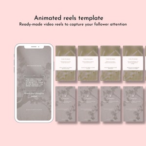 600 Motivation Instagram Reel Template // Minimalist Social Media ...