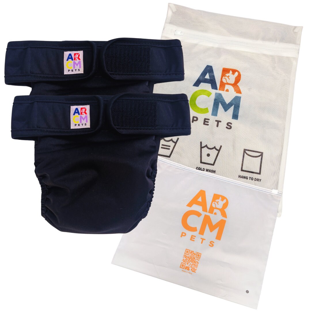 No Tail Hole Dog Diapers, Adjustable Washable Ultra Absorbent Diapers ...