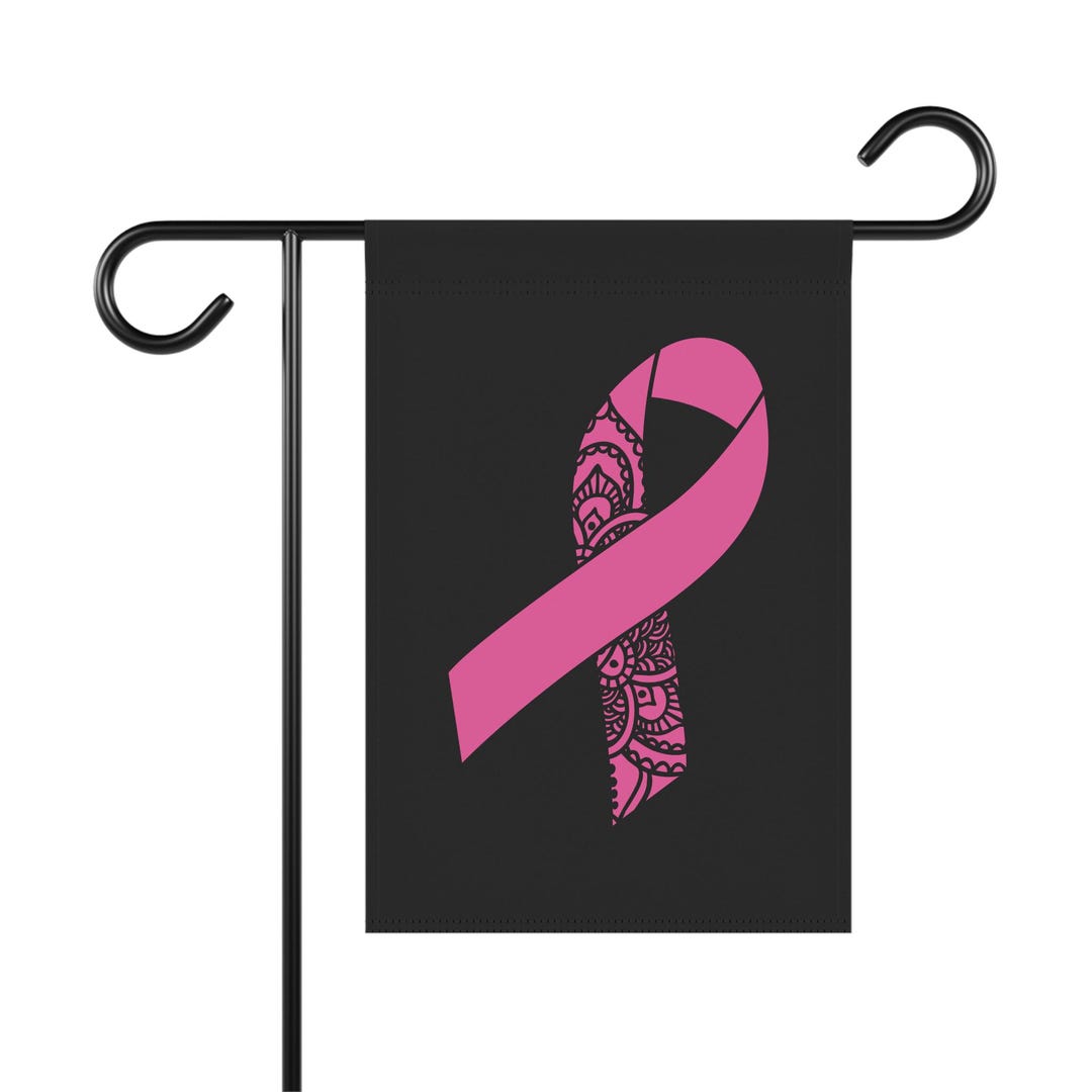 Pink Ribbon Garden & House Banner - Etsy