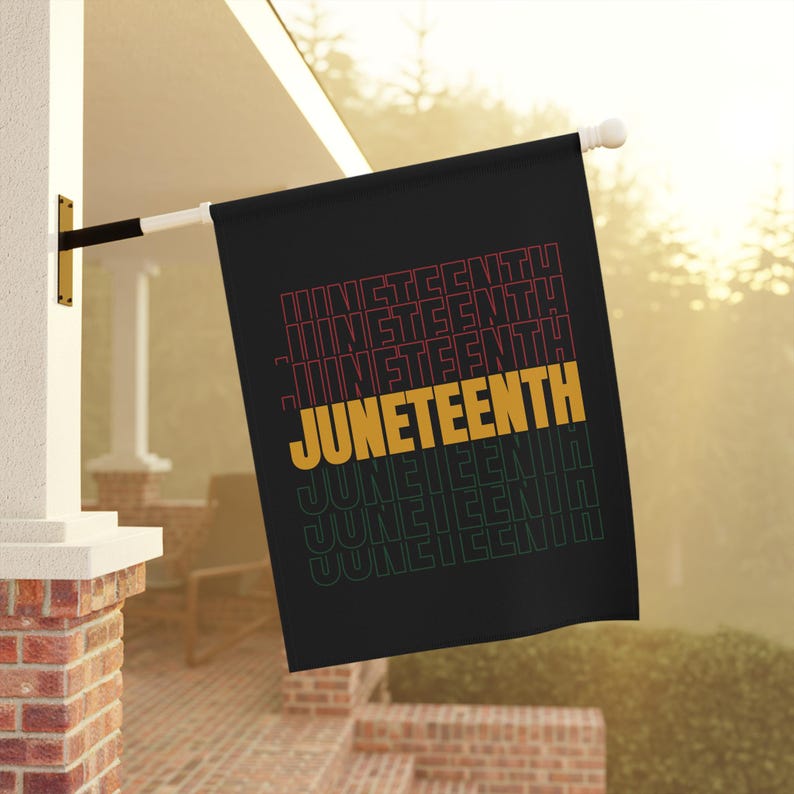 Juneteenth Garden & House Banner | Juneteenth Flag | Juneteenth Yard ...