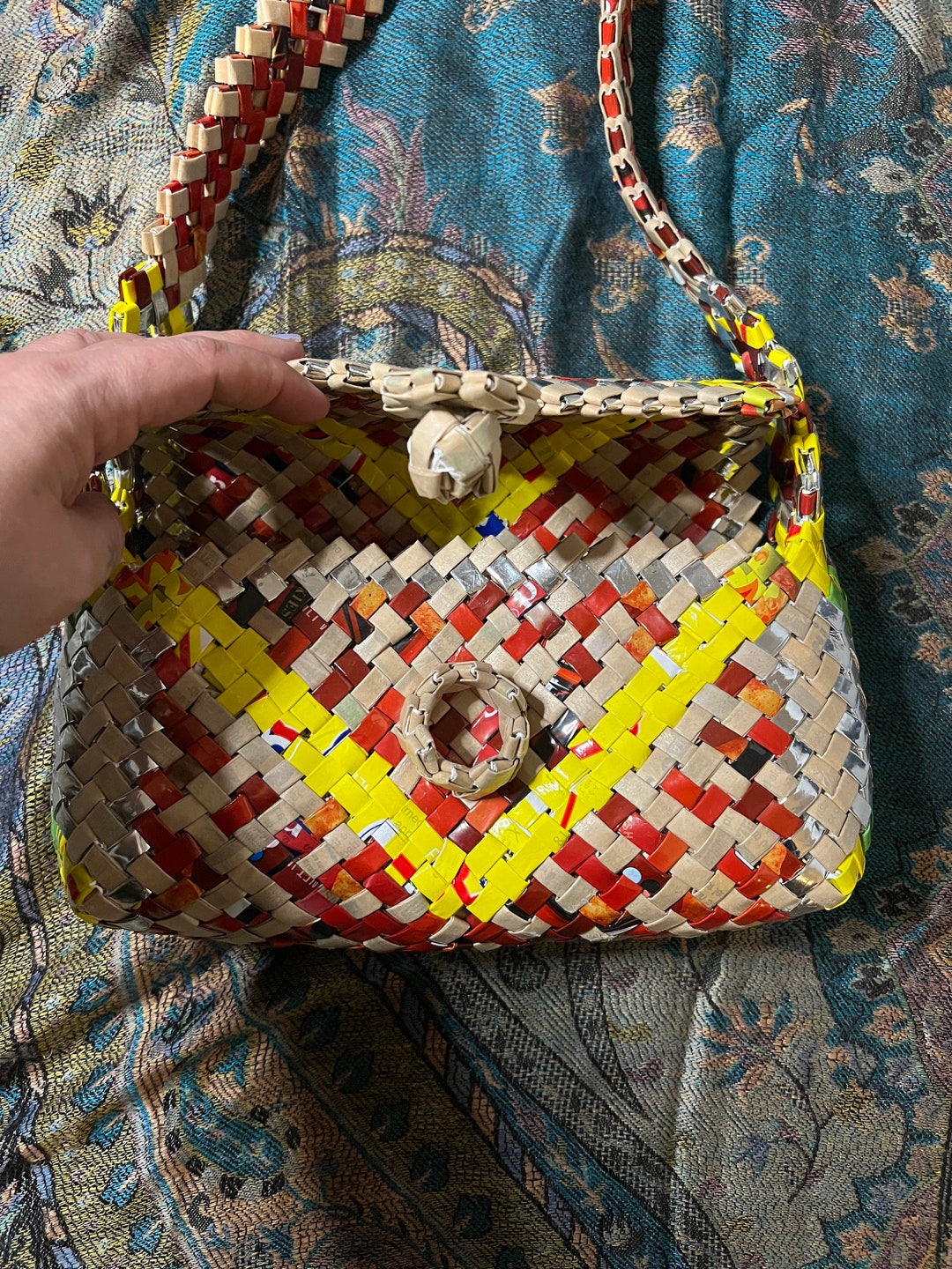 Hand Crafted Artisan Made Purse With Recycled Potato Chip Bags - Etsy