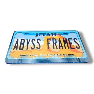 Flame License Plate Frame - Etsy