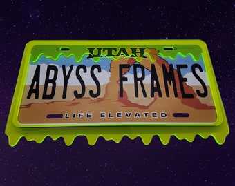 Starry Mountains Laser Etched METAL License Plate Frame - Etsy