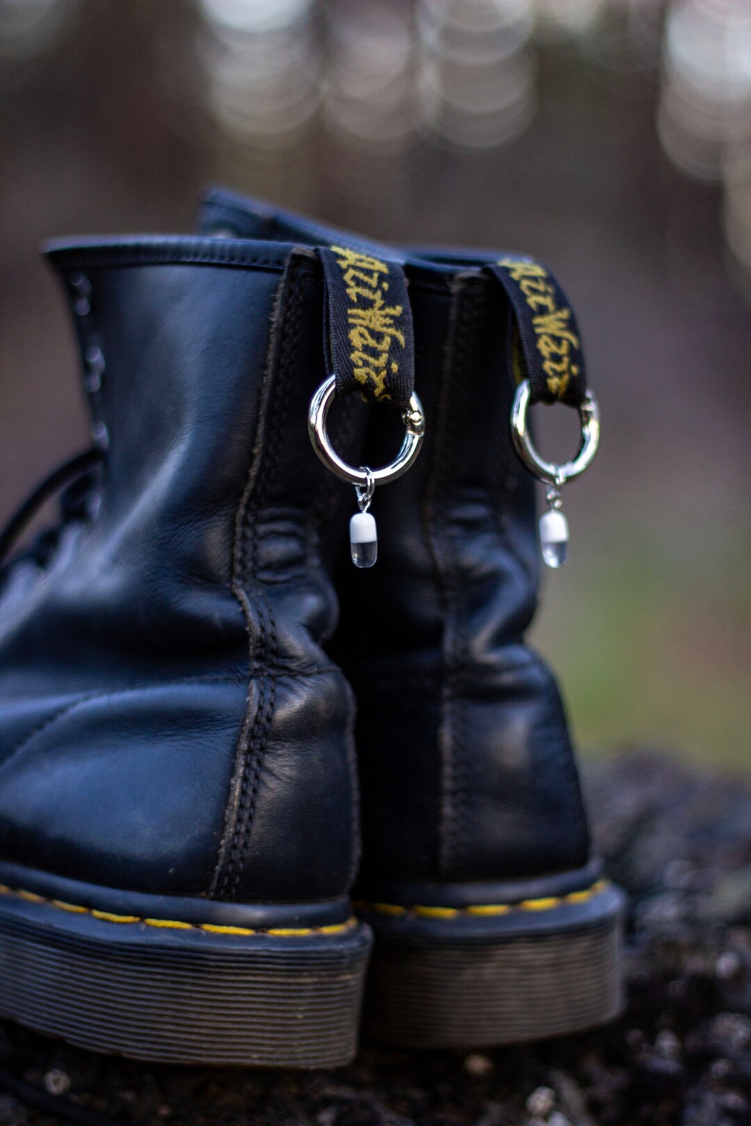 Boot Charms - Clear Pills - Doc Marten Combat Boots (single or Set) - Etsy