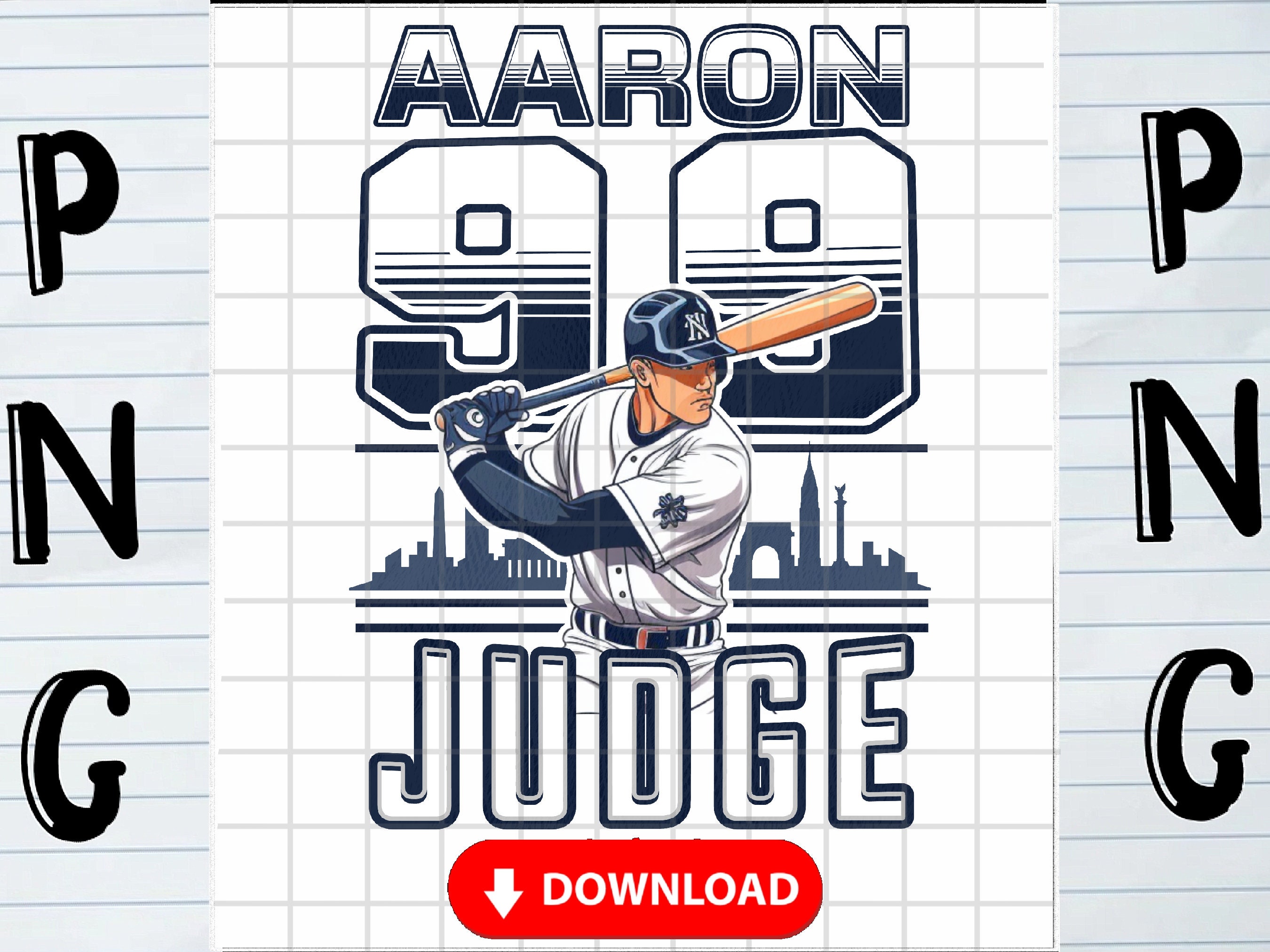 Aaron Judge Png 99 Judge PNG File Great for Shirt Printing - Etsy