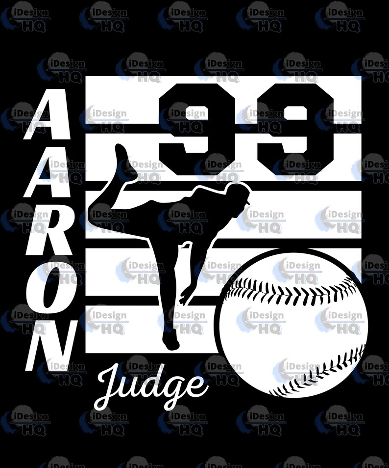 Aaron Judge PNG Bundle Instant Download 99 Aaron Judge Design for ...