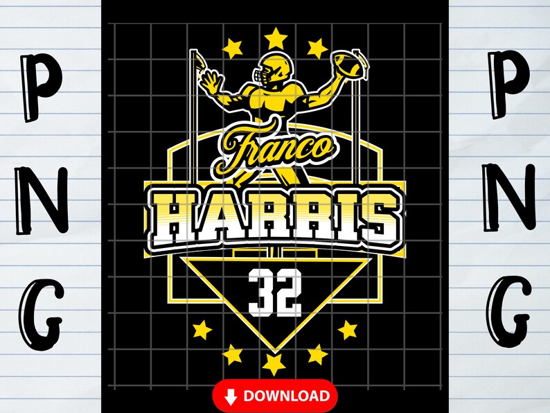 Franco Harris Png Franco Harris 32 Png Digital Download - Etsy